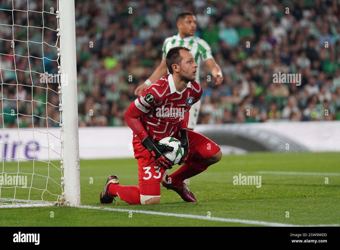 Davy Roef (KAA Gent goalkeeper) during UEFA Conference League match ...