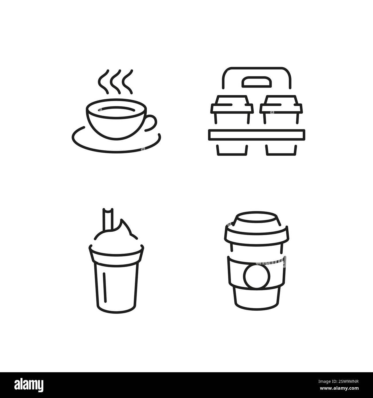 Coffee Icons Set Stock Vector Image & Art - Alamy