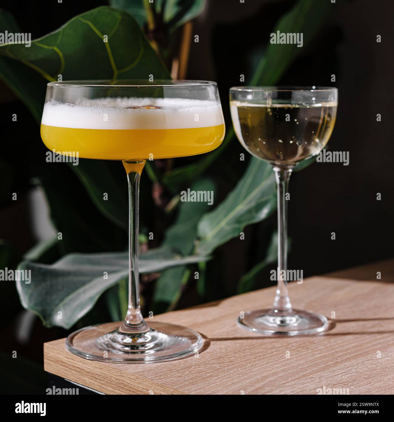Two elegant cocktails standing hi-res stock photography and images - Alamy