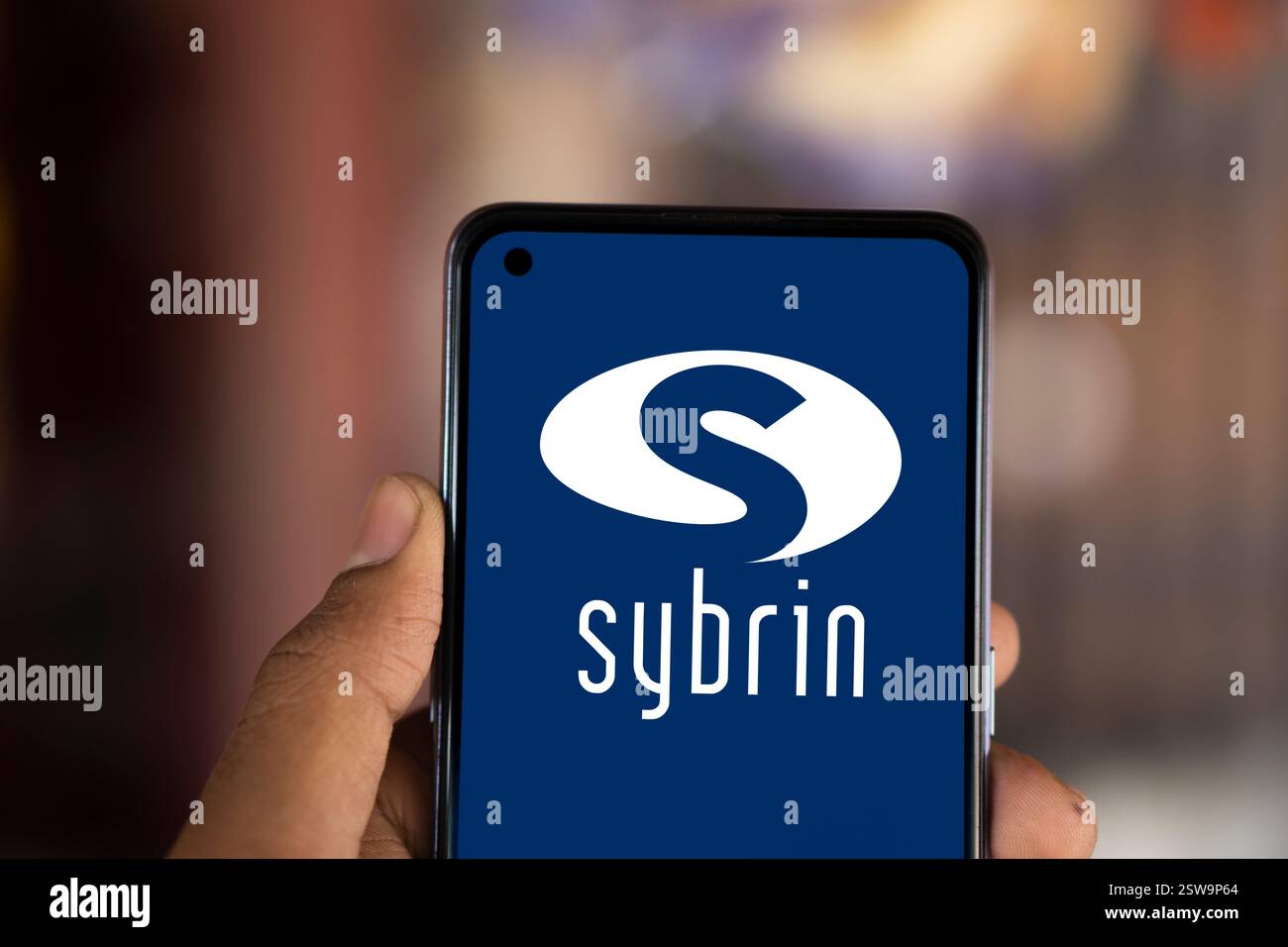 Dhaka, Bangladesh- 03 Nov 2024: Sybrin logo is displayed on smartphone ...