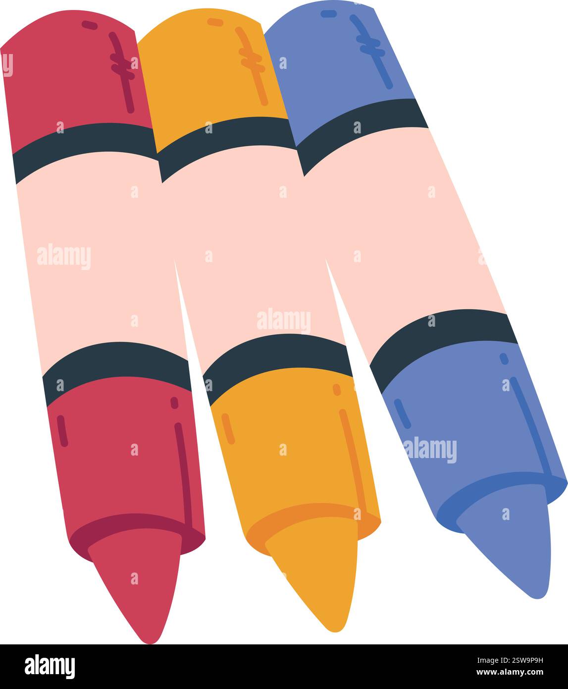 School Supply Crayons Icon Stock Vector Image & Art - Alamy