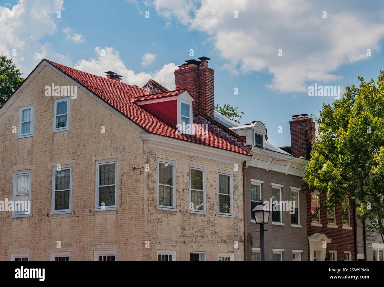 Historic Row Homes in Old Town Alexandria Virginia Stock Photo - Alamy