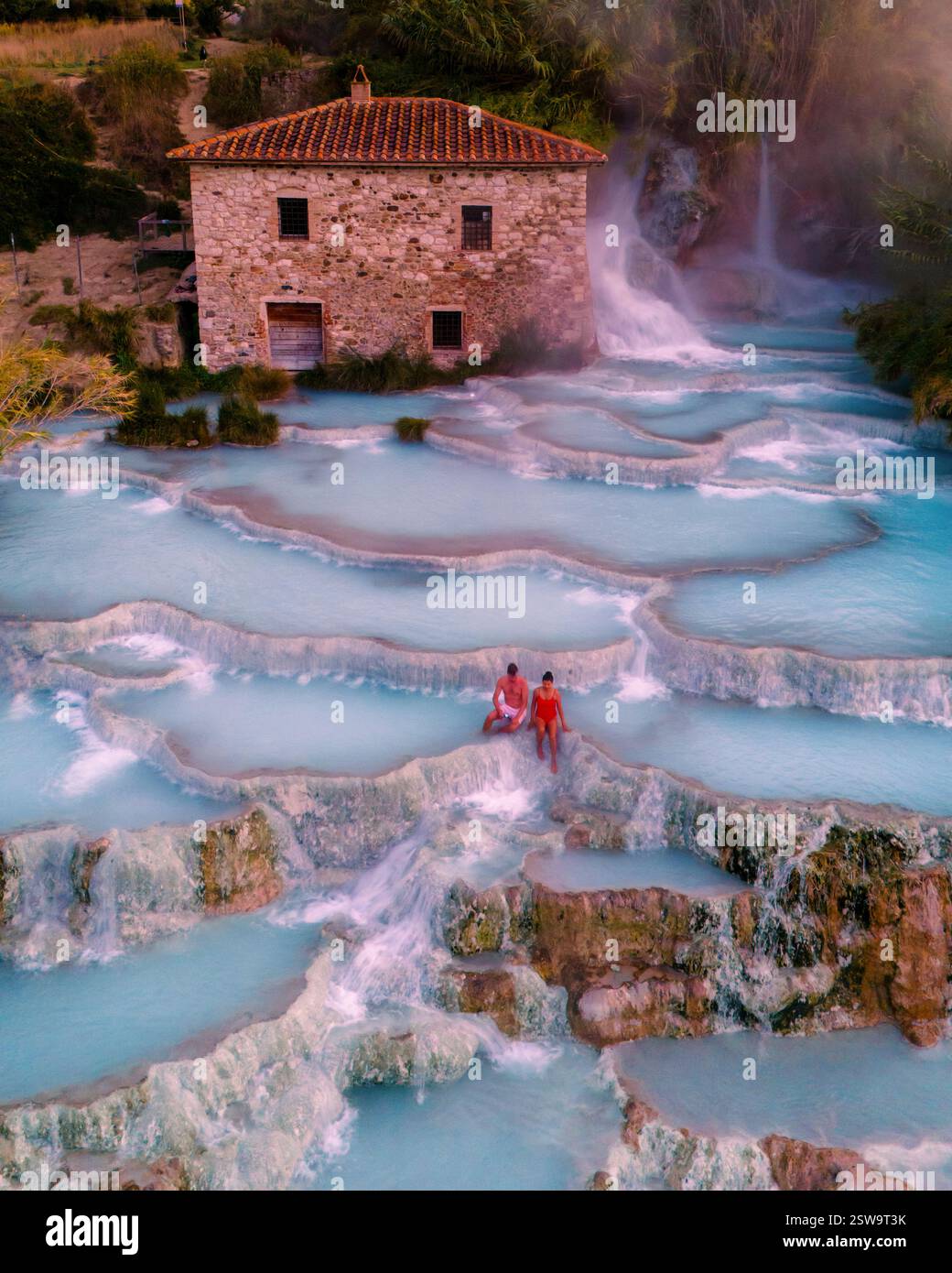 Relax in the stunning natural pools of Saturnia thermal baths ...