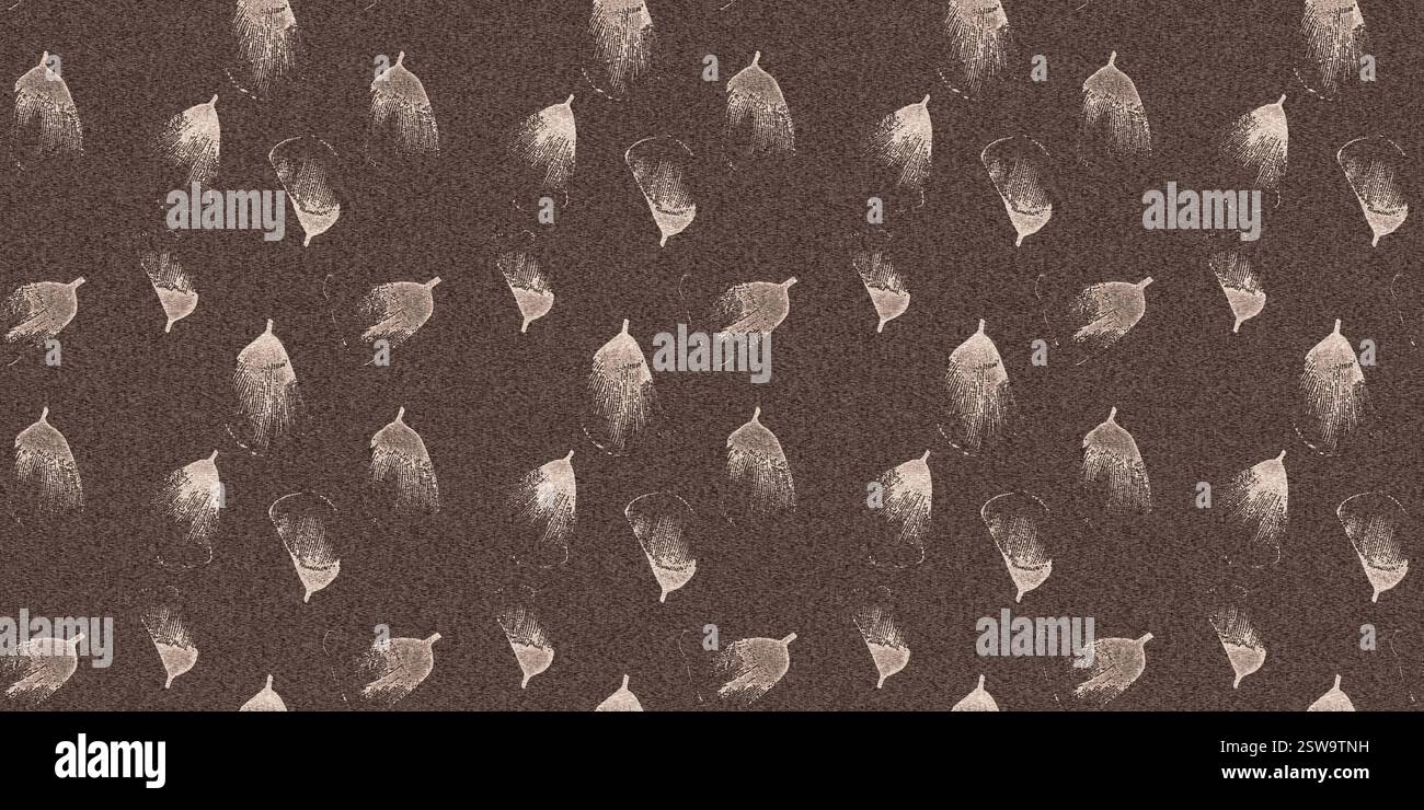 Mocha brown linen floral patterns seamless patterns border design ...