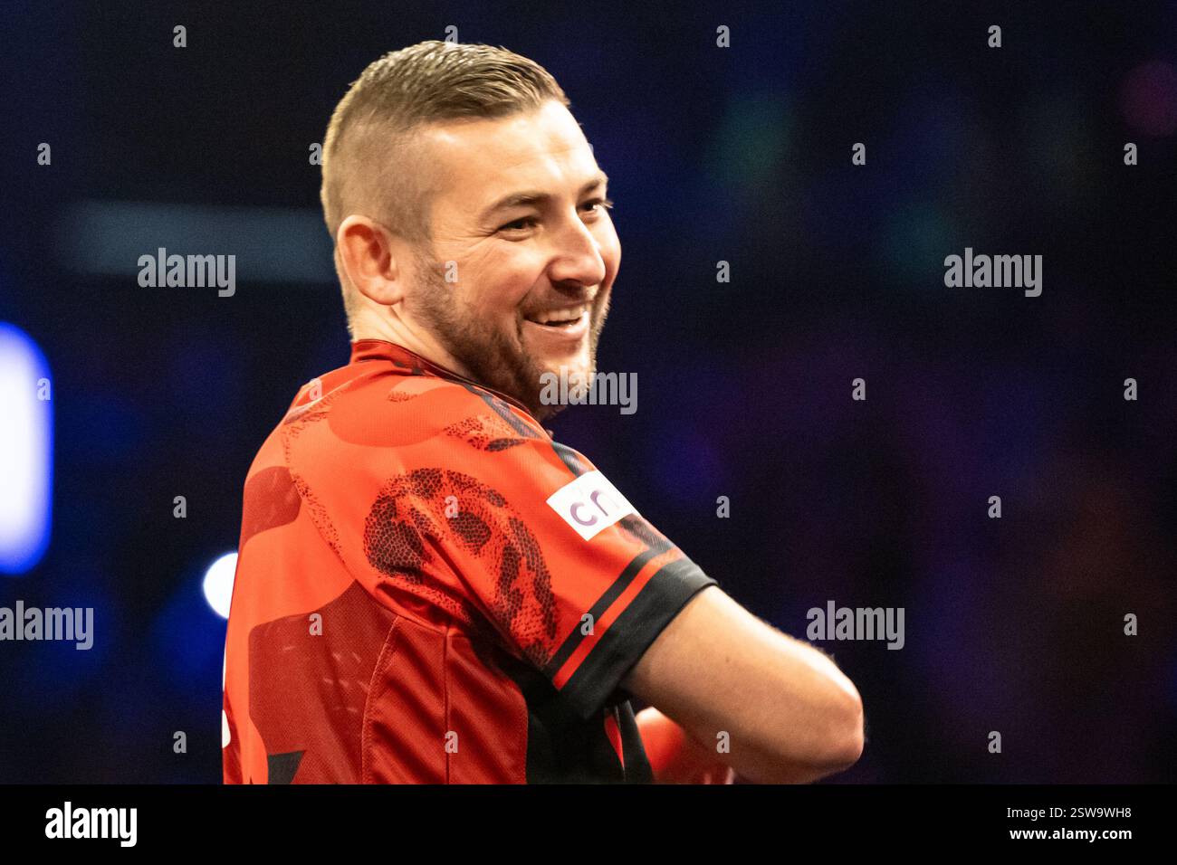 Dublin, Ireland – 20th February 2025 – Nathan Aspinall during his walk ...