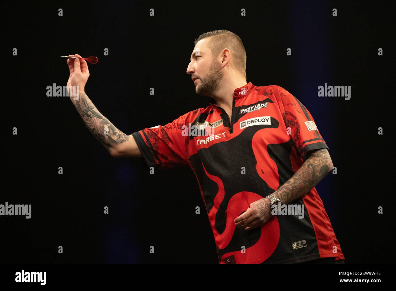 Dublin, Ireland – 20th February 2025 – Nathan Aspinall in action ...