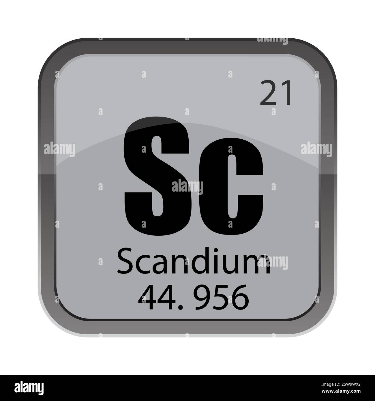 Scandium atomic structure Stock Vector Images - Alamy