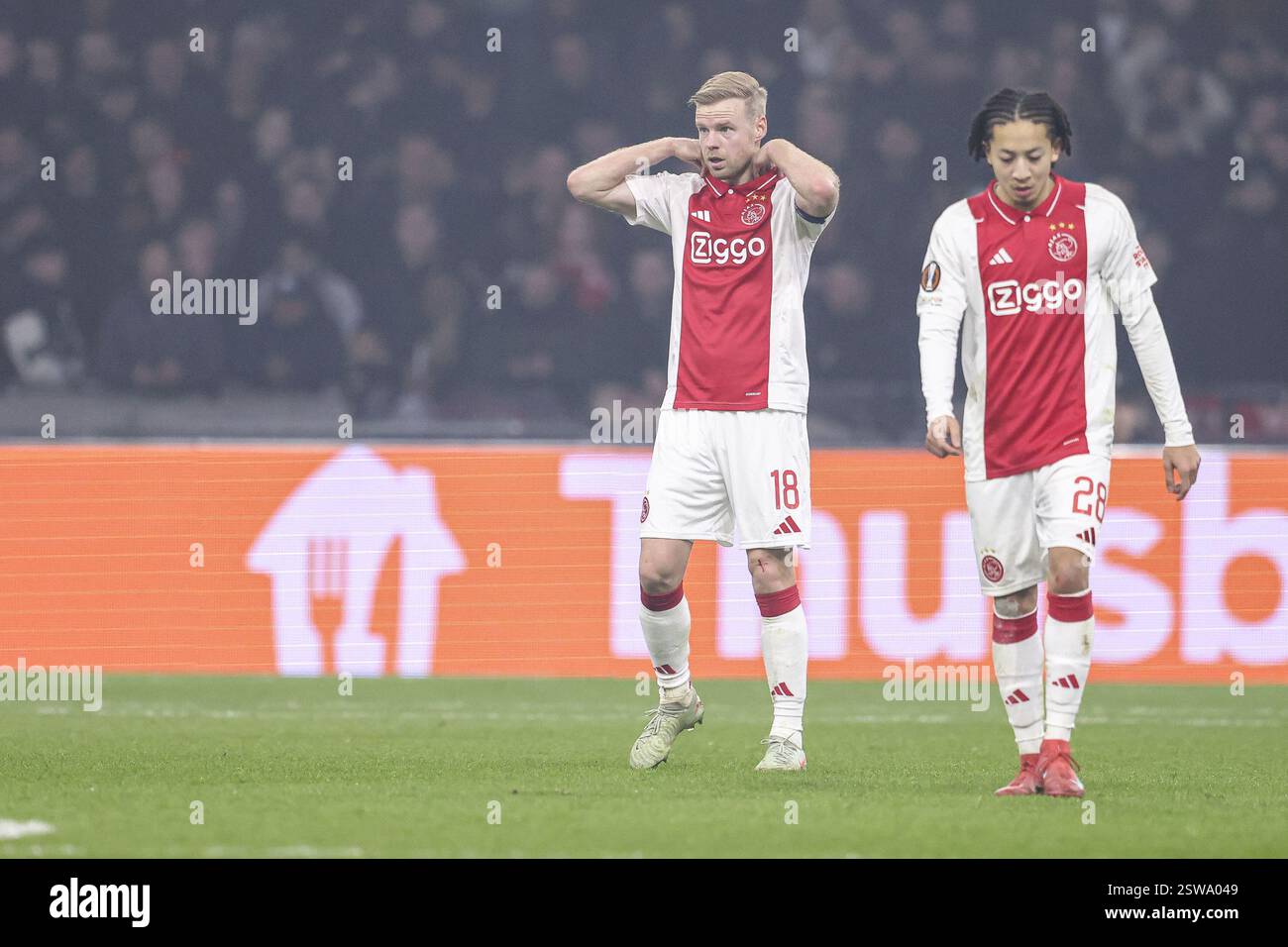 Amsterdam, Netherlands. 20th Feb, 2025. AMSTERDAM, 20-02-2025, JohanCruijff Arena, season 2024/ ...