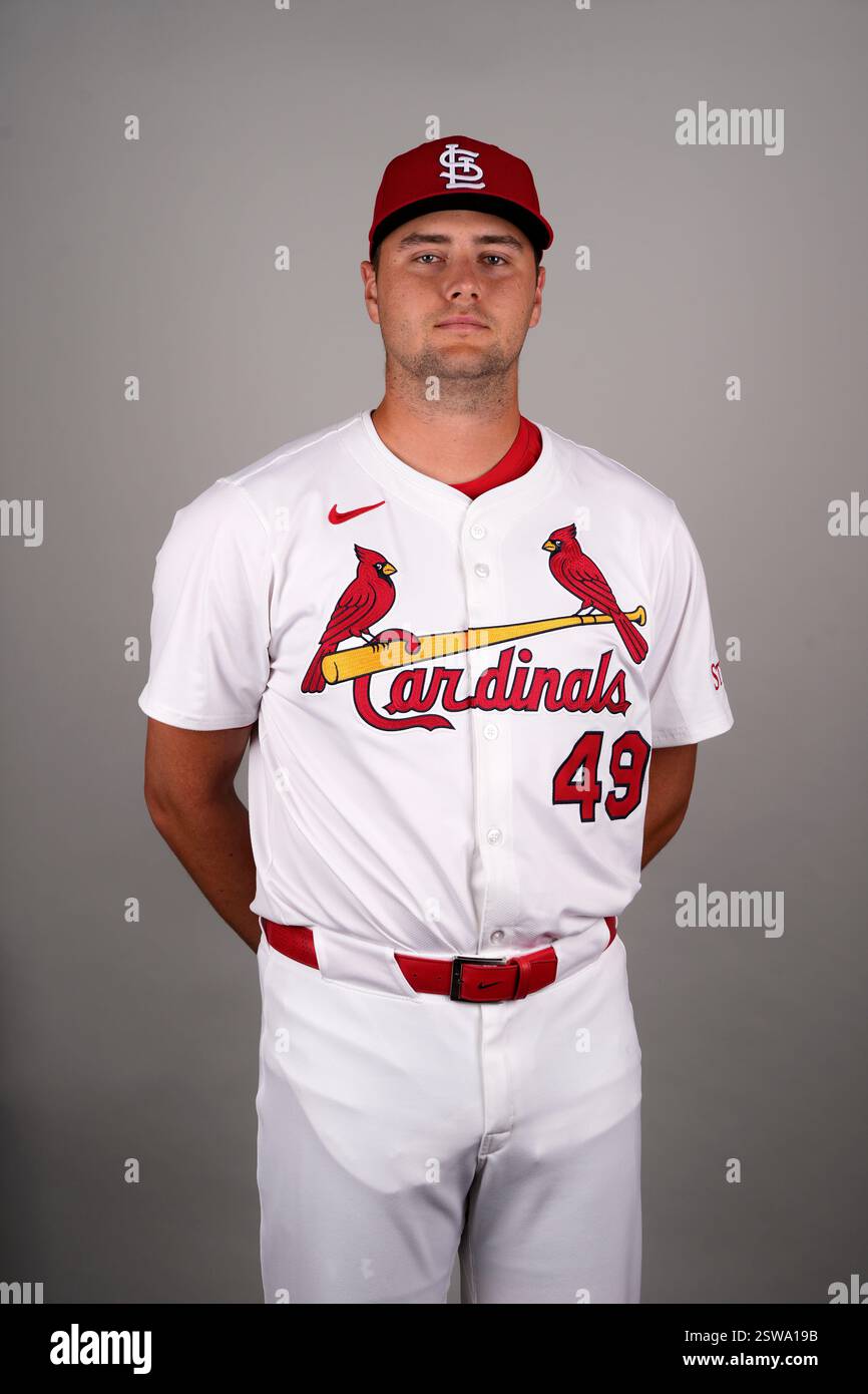 This is a 2025 photo of Matt Svanson of the St. Louis Cardinals ...