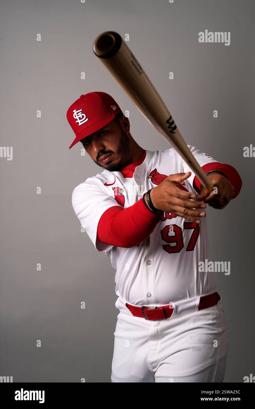 This is a 2025 photo of Carlos Linárez of the St. Louis Cardinals ...