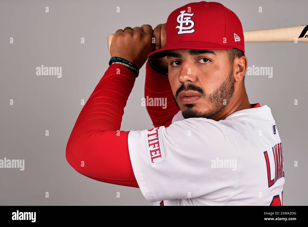 This is a 2025 photo of Carlos Linárez of the St. Louis Cardinals ...