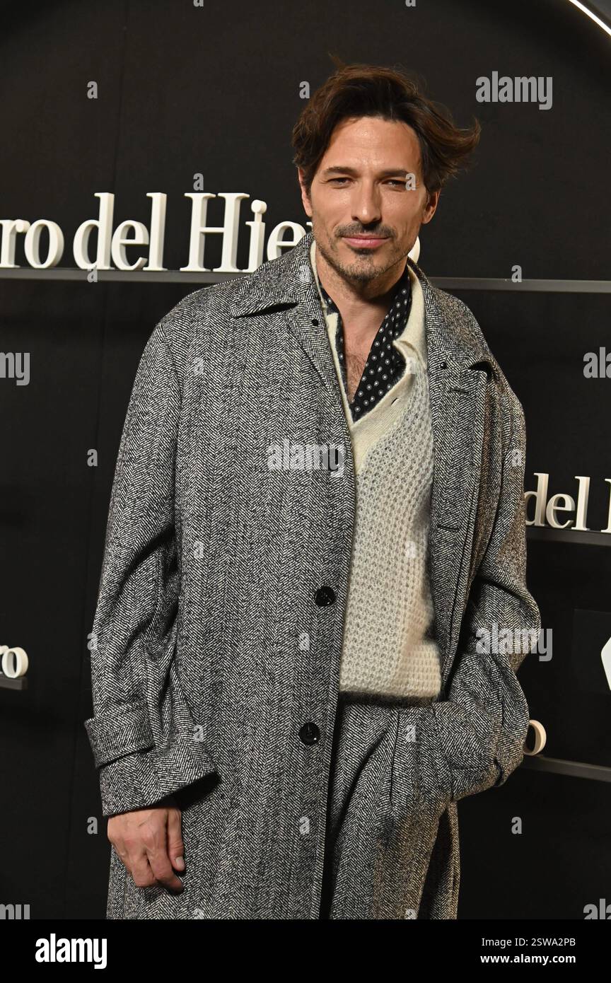 Madrid, Spain. 20th Feb, 2025. Andres Velencoso at the front row of ...