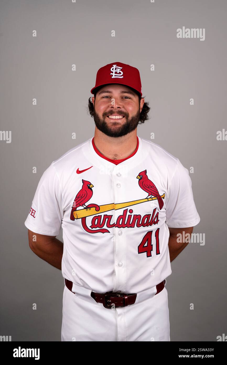 This is a 2025 photo of Alec Burleson of the St. Louis Cardinals ...