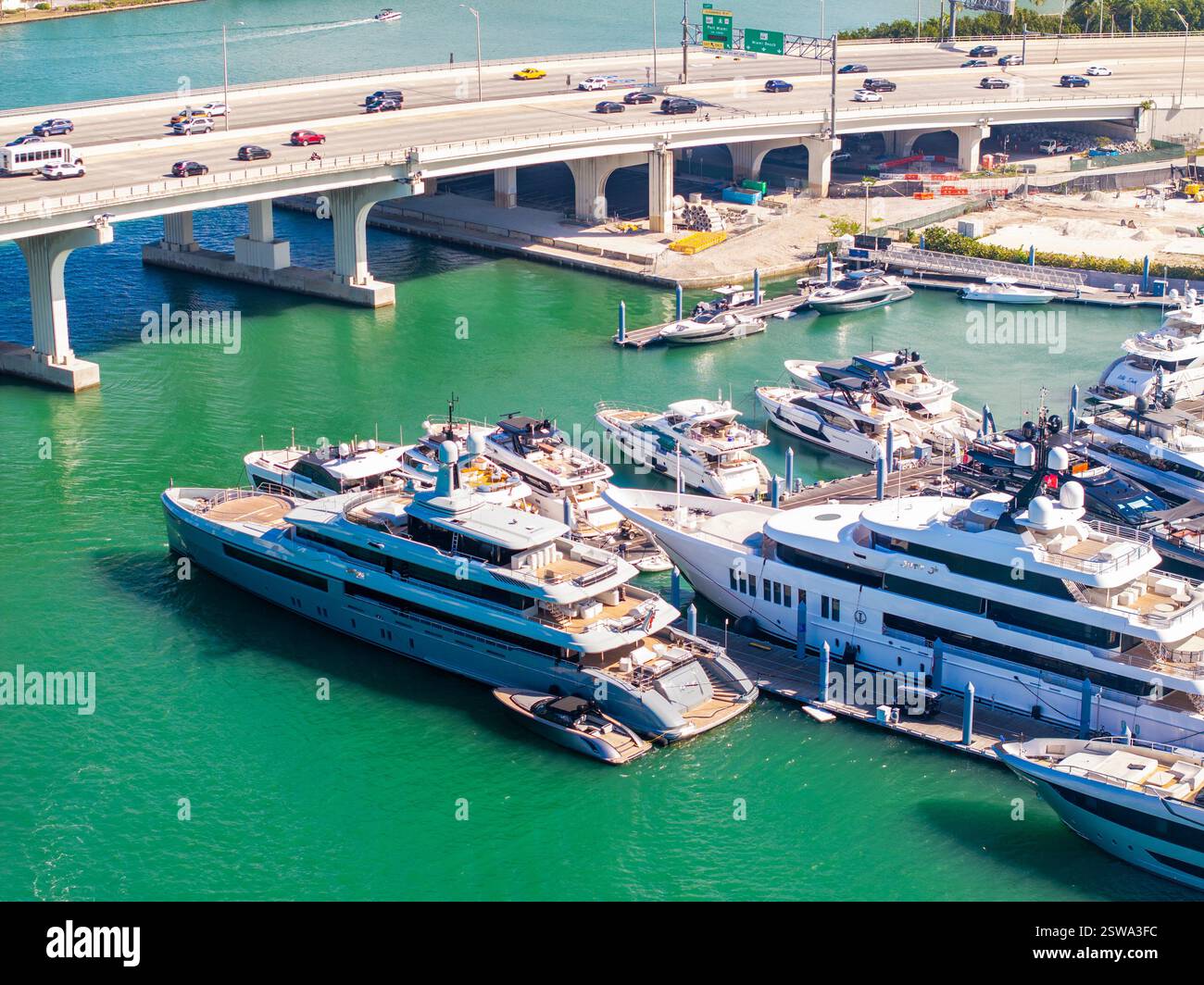 Miami, FL, USA - Febnruary 16, 2025: Aerial photo Miami International ...