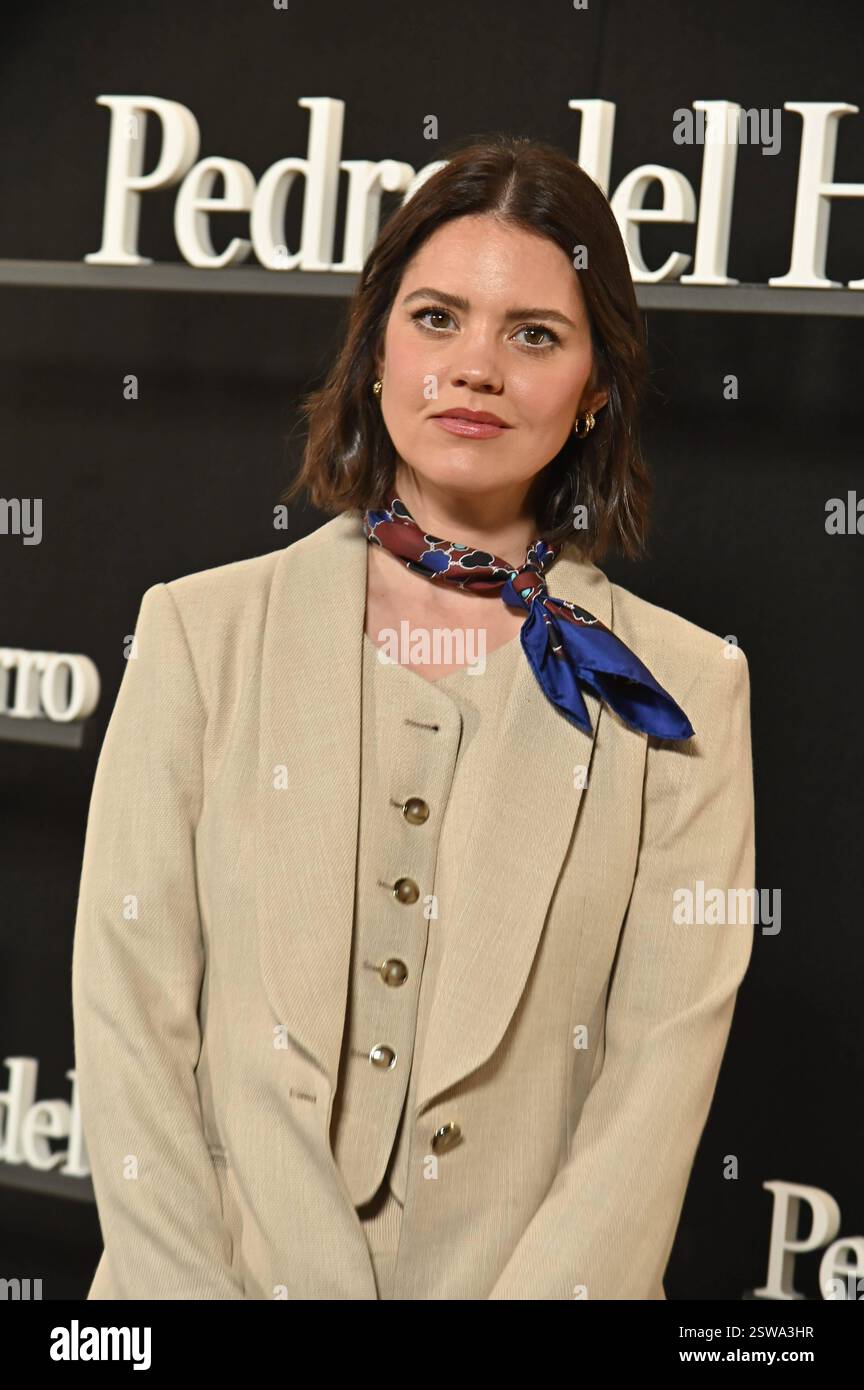 Isabel Junot at the front row of “PedrodelHierro” collection during ...