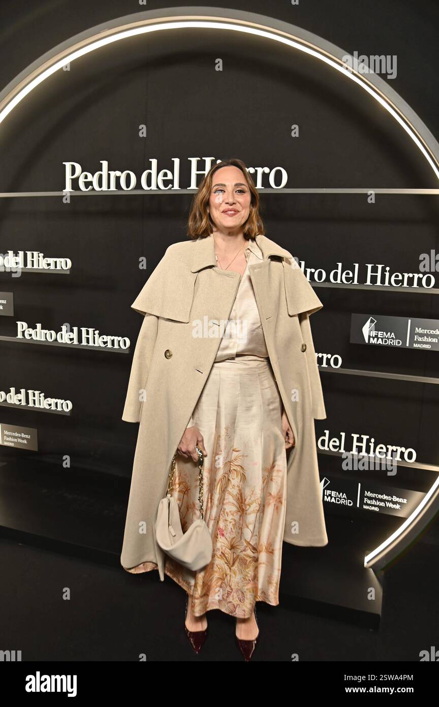 Madrid, Spain. 20th Feb, 2025. Tamara Falcó at the front row of ...
