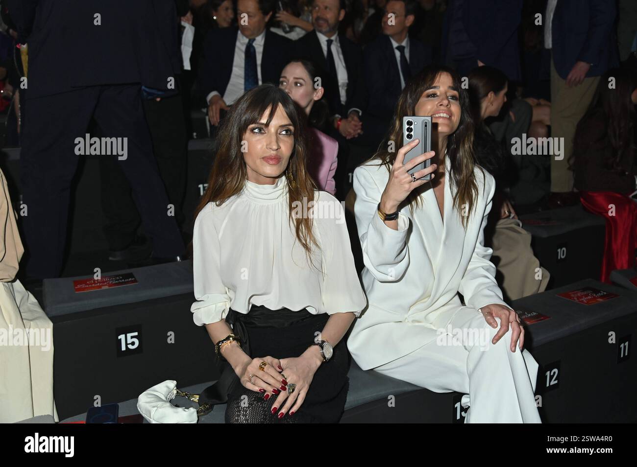 Sara Carbonero,Isabel Jimenez at the front row of “PedrodelHierro ...