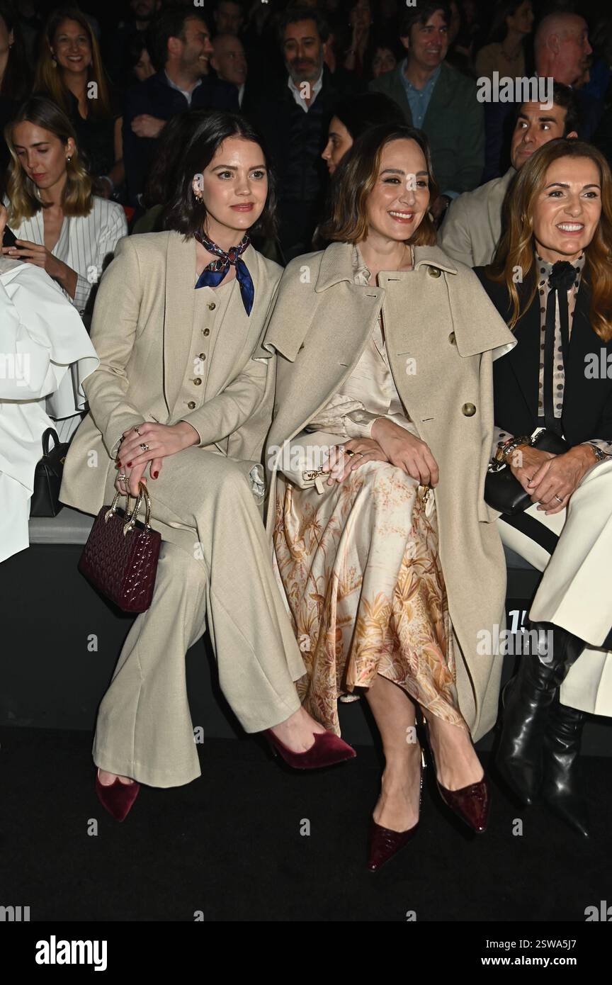 Tamara Falco,Isabelle Junot at the front row of “PedrodelHierro ...