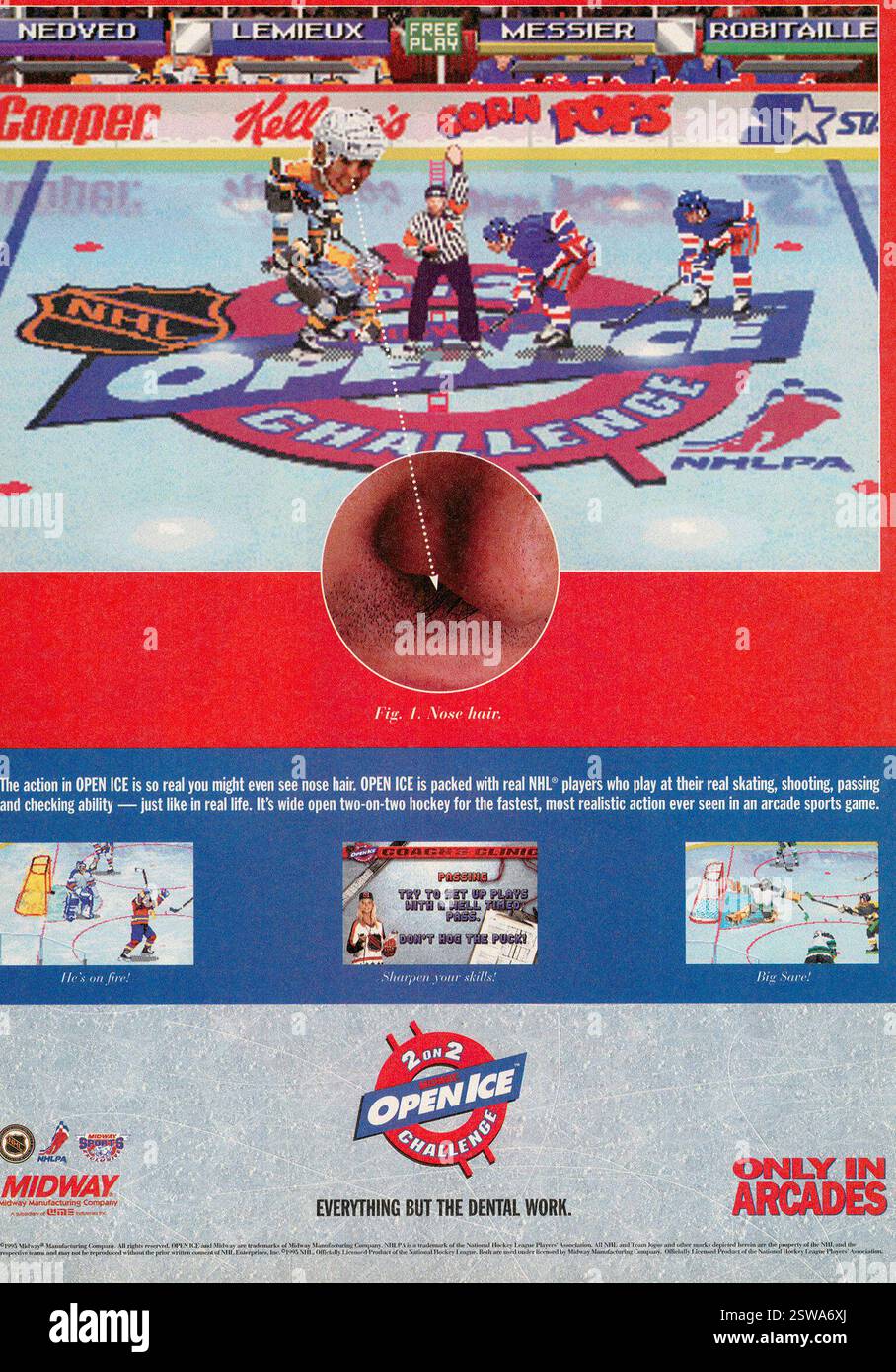 1995 NHL Open Ice: 2 on 2 Challenge an ice hockey video game by Midway ...