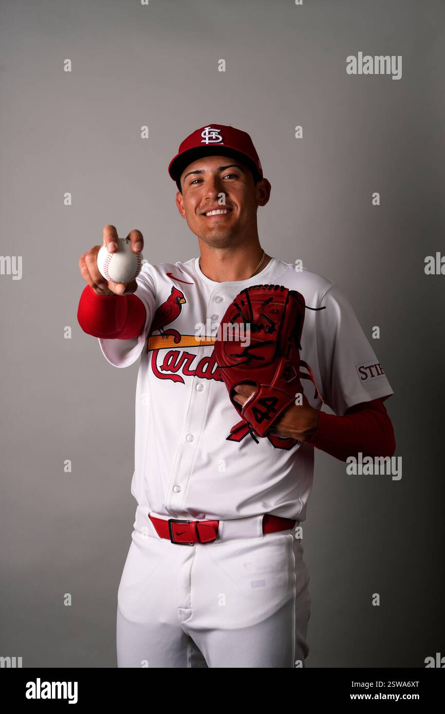 This is a 2025 photo of Michael Gomez of the St. Louis Cardinals ...