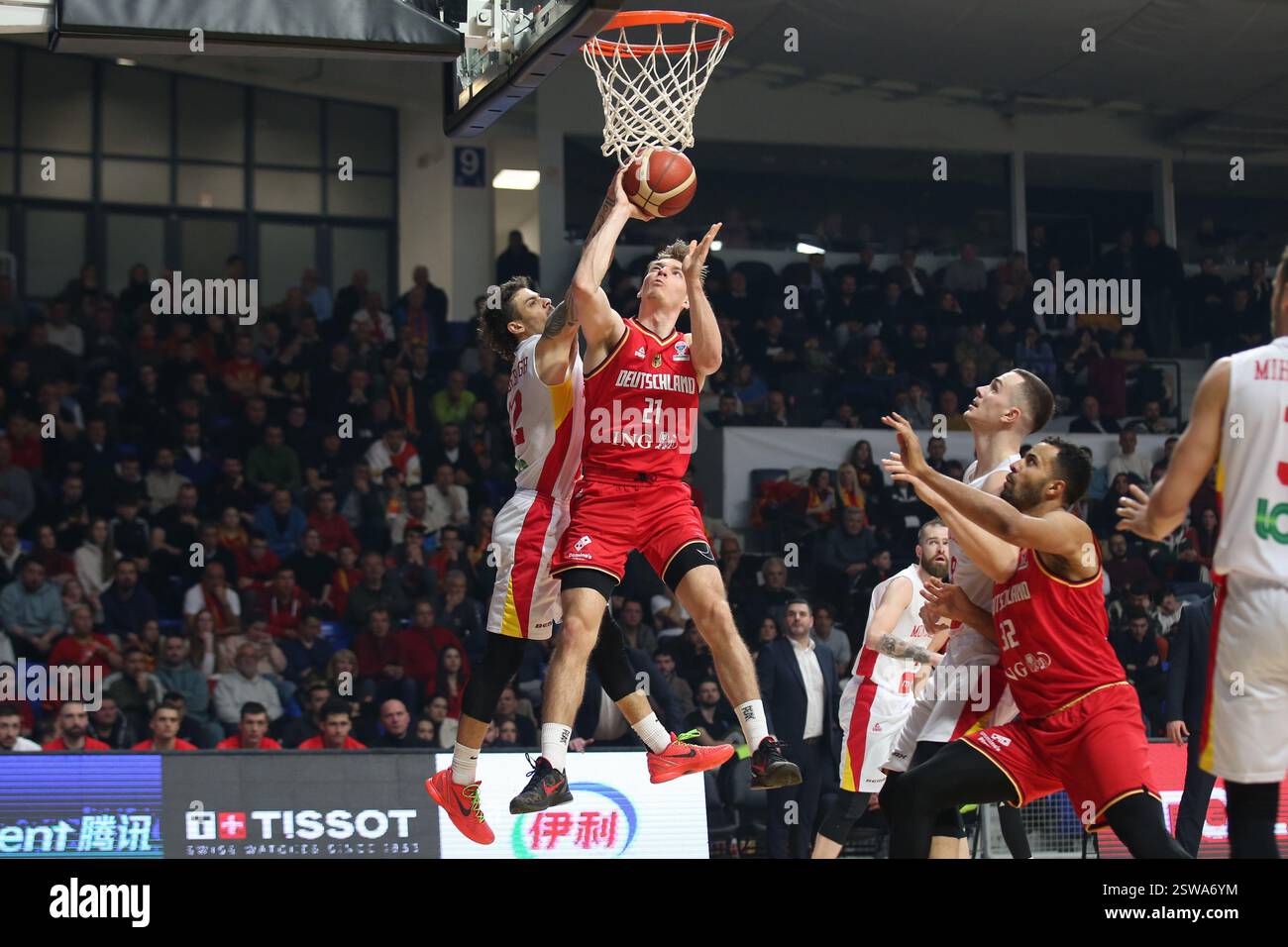 20 February 2025, Montenegro, Podgorica: Basketball, European ...