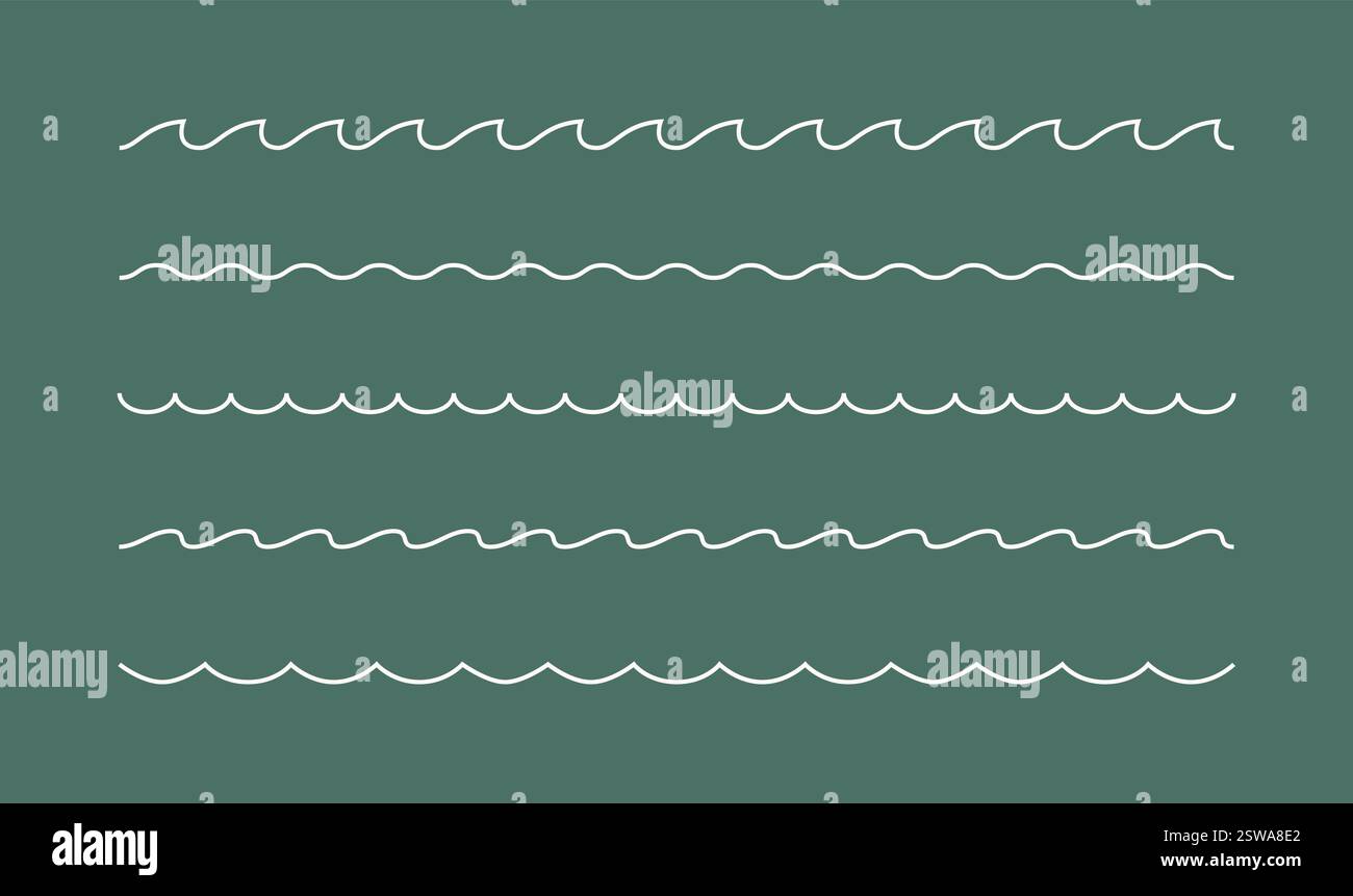 Line wave pattern. Anstract simple linear water, ocean, sea, river ...