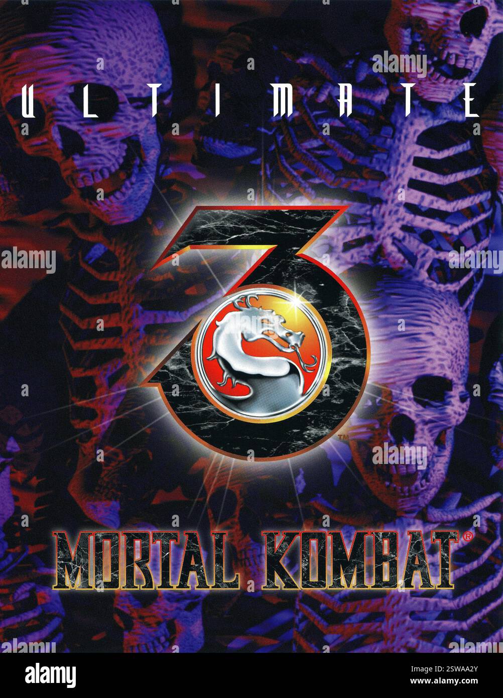 1995 Ultimate Mortal Kombat 3 fighting video game by Midway front ...
