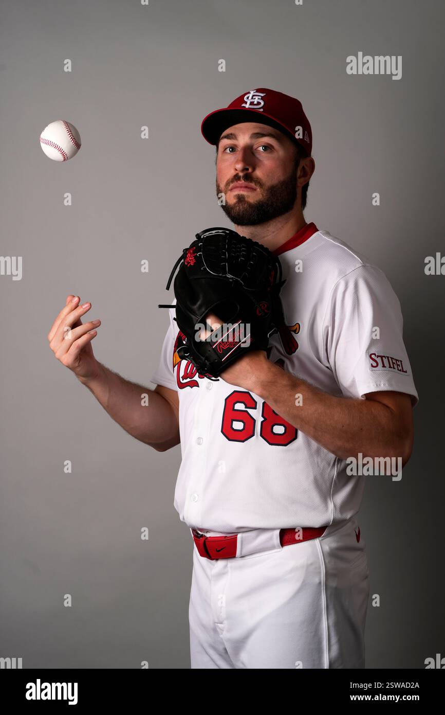 This is a 2025 photo of Ryan Loutos of the St. Louis Cardinals baseball ...