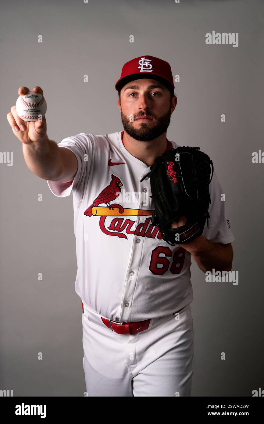 This is a 2025 photo of Ryan Loutos of the St. Louis Cardinals baseball ...