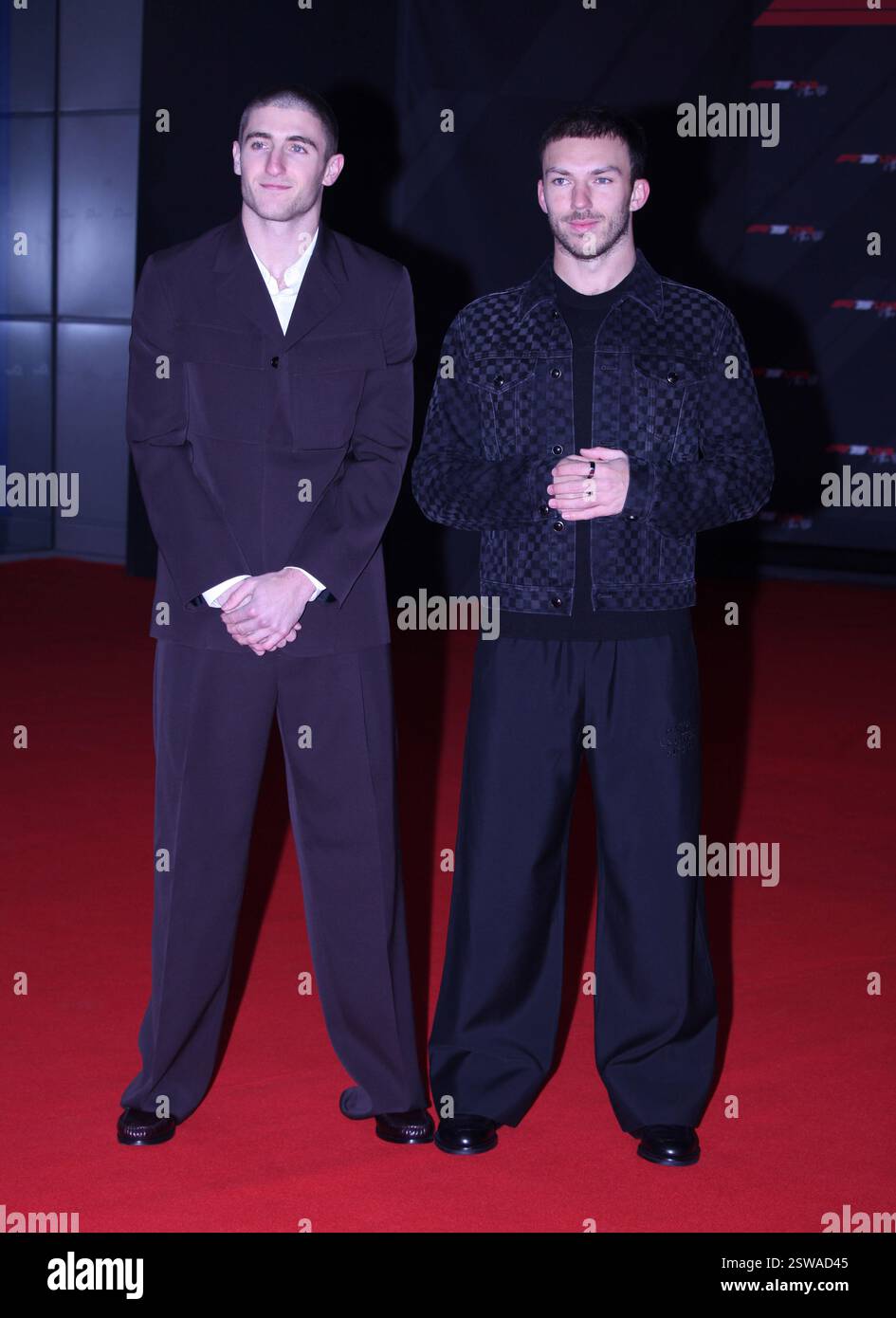 London, UK. Jack Doohan and Pierre Gasly at the F1 75 Live Season Launch. The O2. 18th February ...