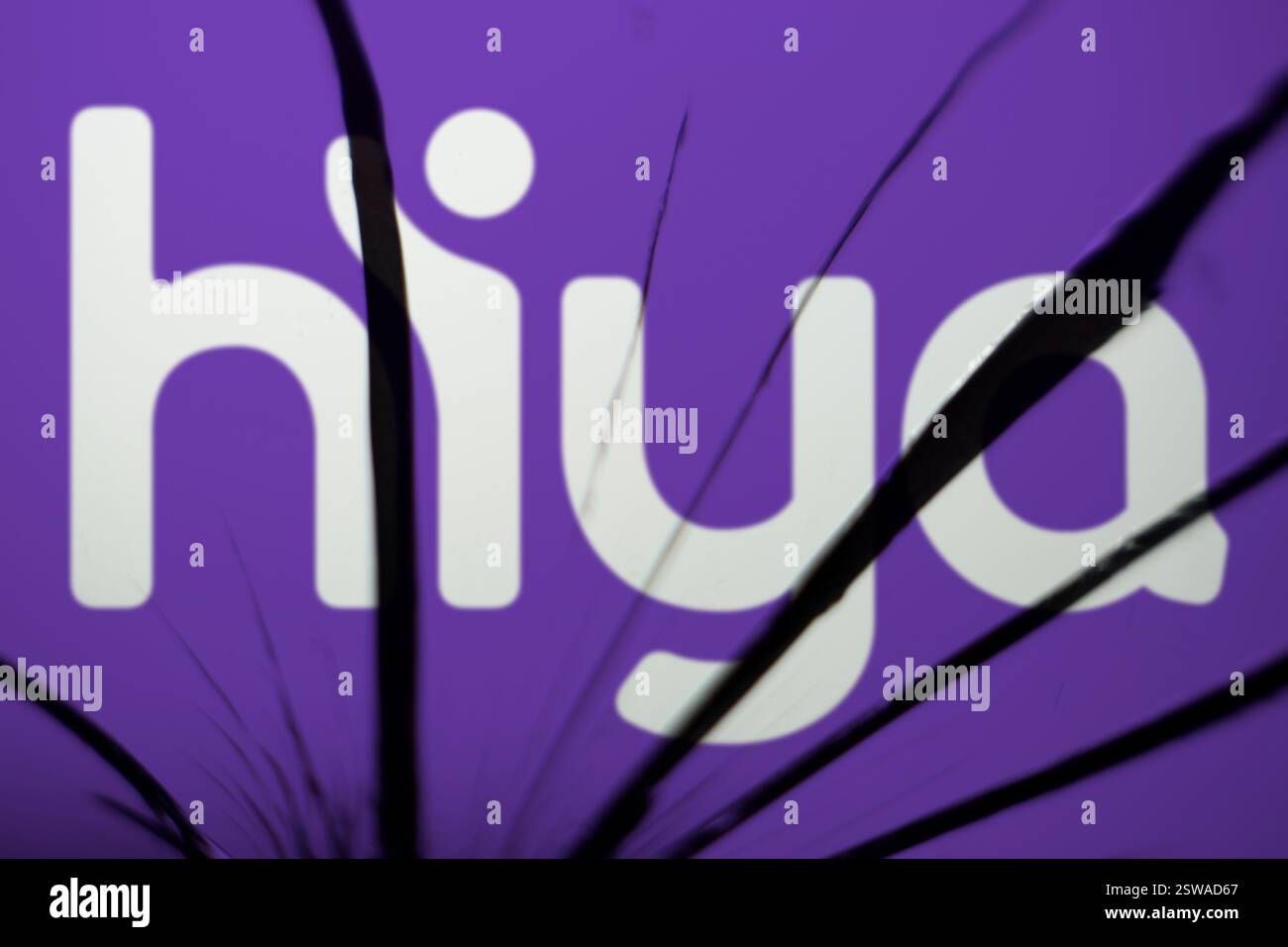 Dhaka, Bangladesh- 09 Nov 2024: Hiya logo is visible on the broekn ...