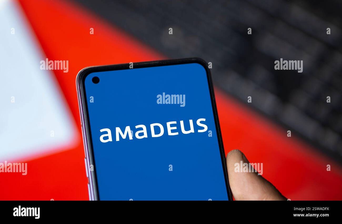 Dhaka, Bangladesh- 09 Nov 2024: Amadeus logo is displayed on smartphone Stock Photo - Alamy