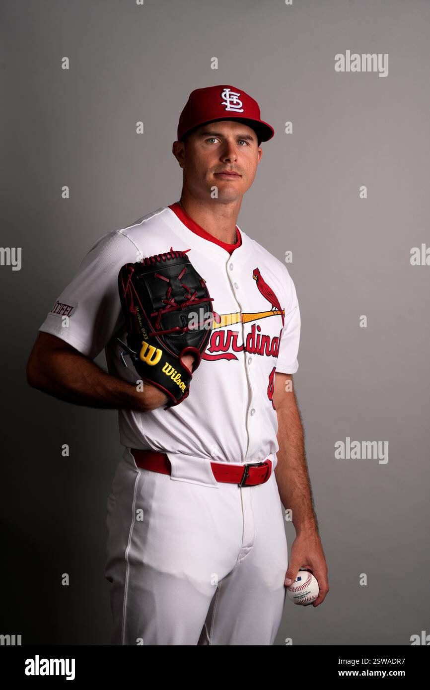 This is a 2025 photo of John King of the St. Louis Cardinals baseball ...