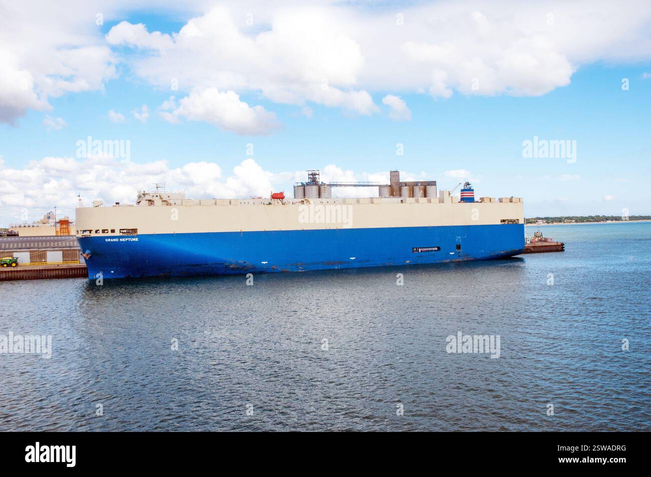 Sailing vessel Grand Neptune at Southampton a RoRo global Vehicle ...