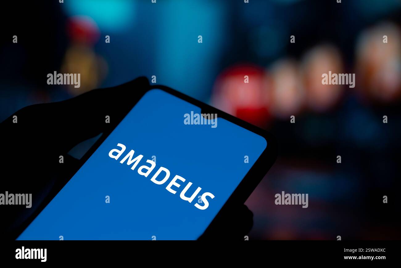 Dhaka, Bangladesh- 09 Nov 2024: Amadeus logo is displayed on smartphone Stock Photo - Alamy