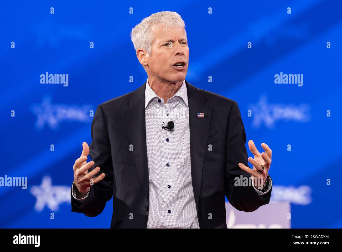 United States Secretary of Energy Chris Wright speaks during 2025 CPAC ...