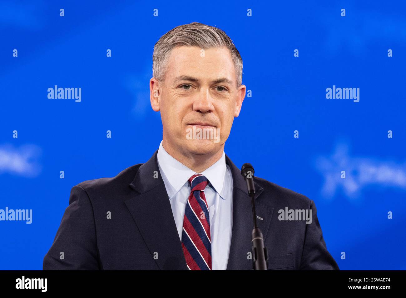 National Harbor, USA. 20th Feb, 2025. Senator Jim Banks of Indiana ...