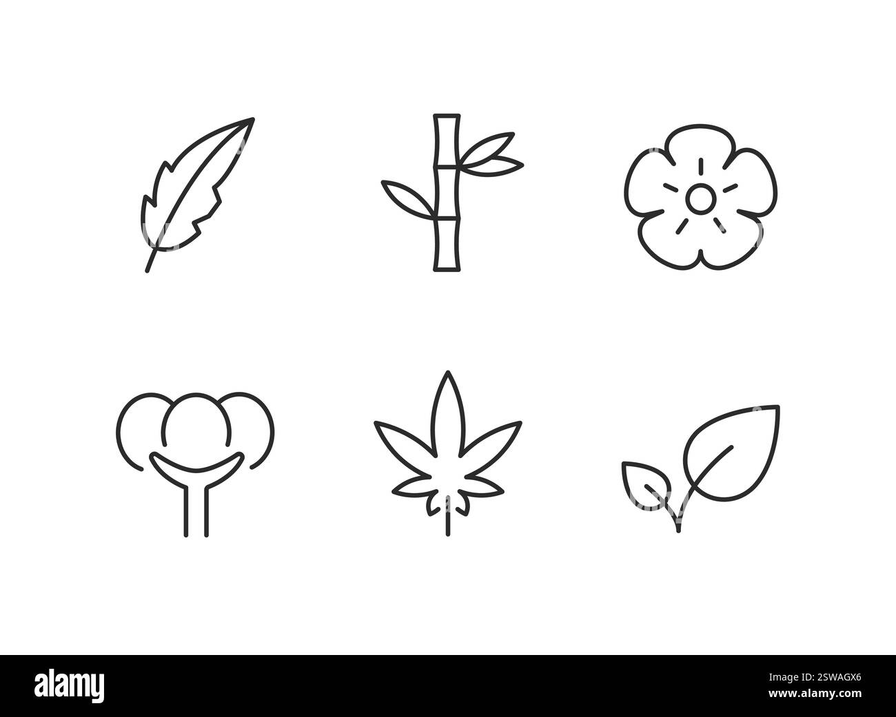 Fabric Materials Icon Set Stock Vector Image & Art - Alamy