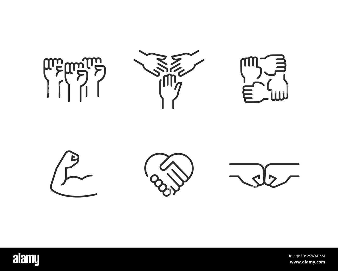 Peace awareness set Cut Out Stock Images & Pictures - Alamy