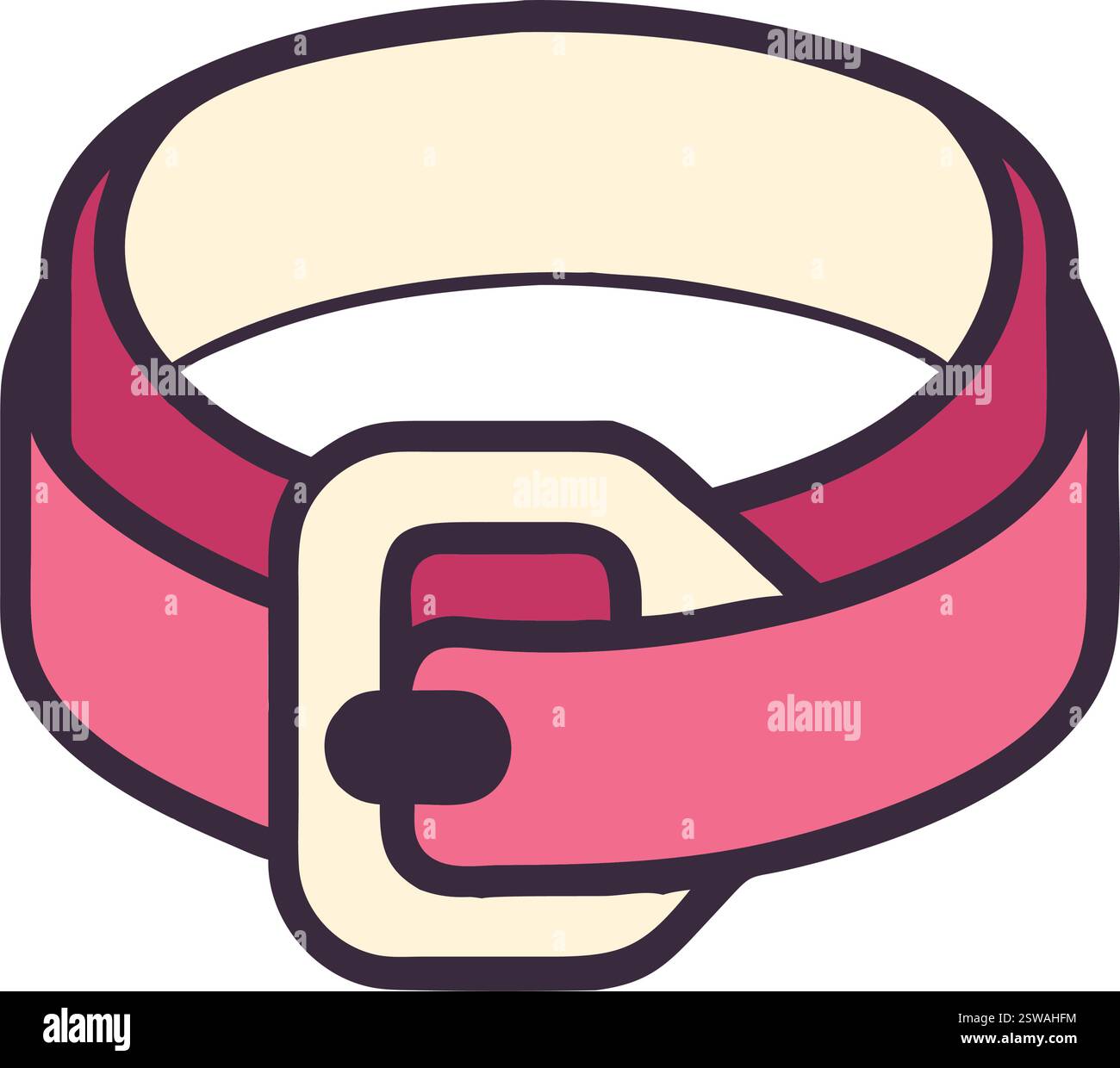 Pink and black belt Cut Out Stock Images & Pictures - Alamy