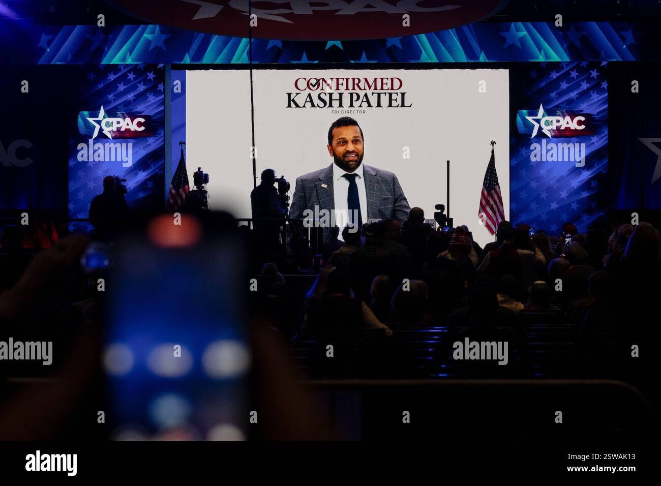 Washington Dc, USA. 20th Jan, 2025. The crowd erupts in cheers as it is ...