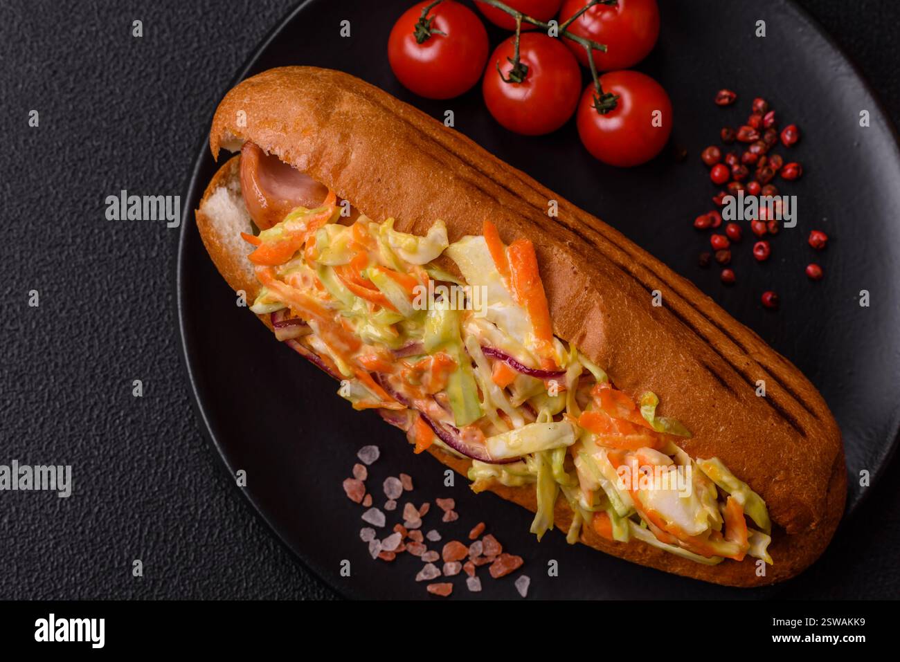 Carrots and onions in a bun with salt hi-res stock photography and ...