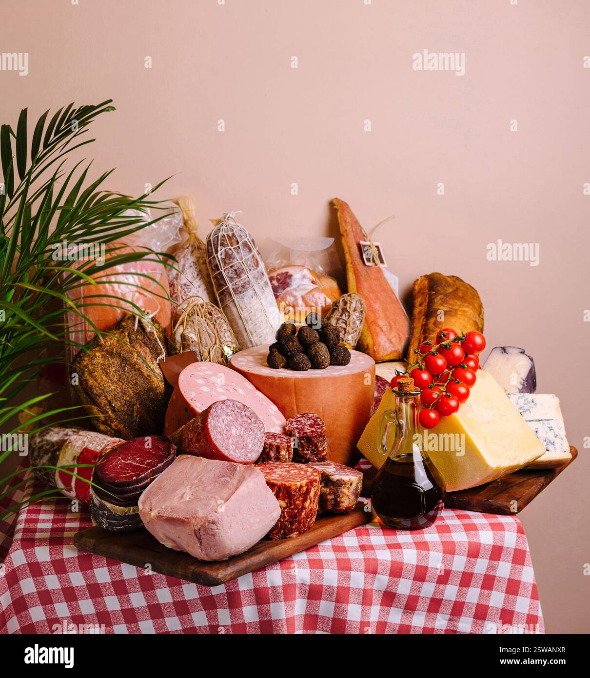 Gourmet delicacies on elegant table setup Stock Photo - Alamy