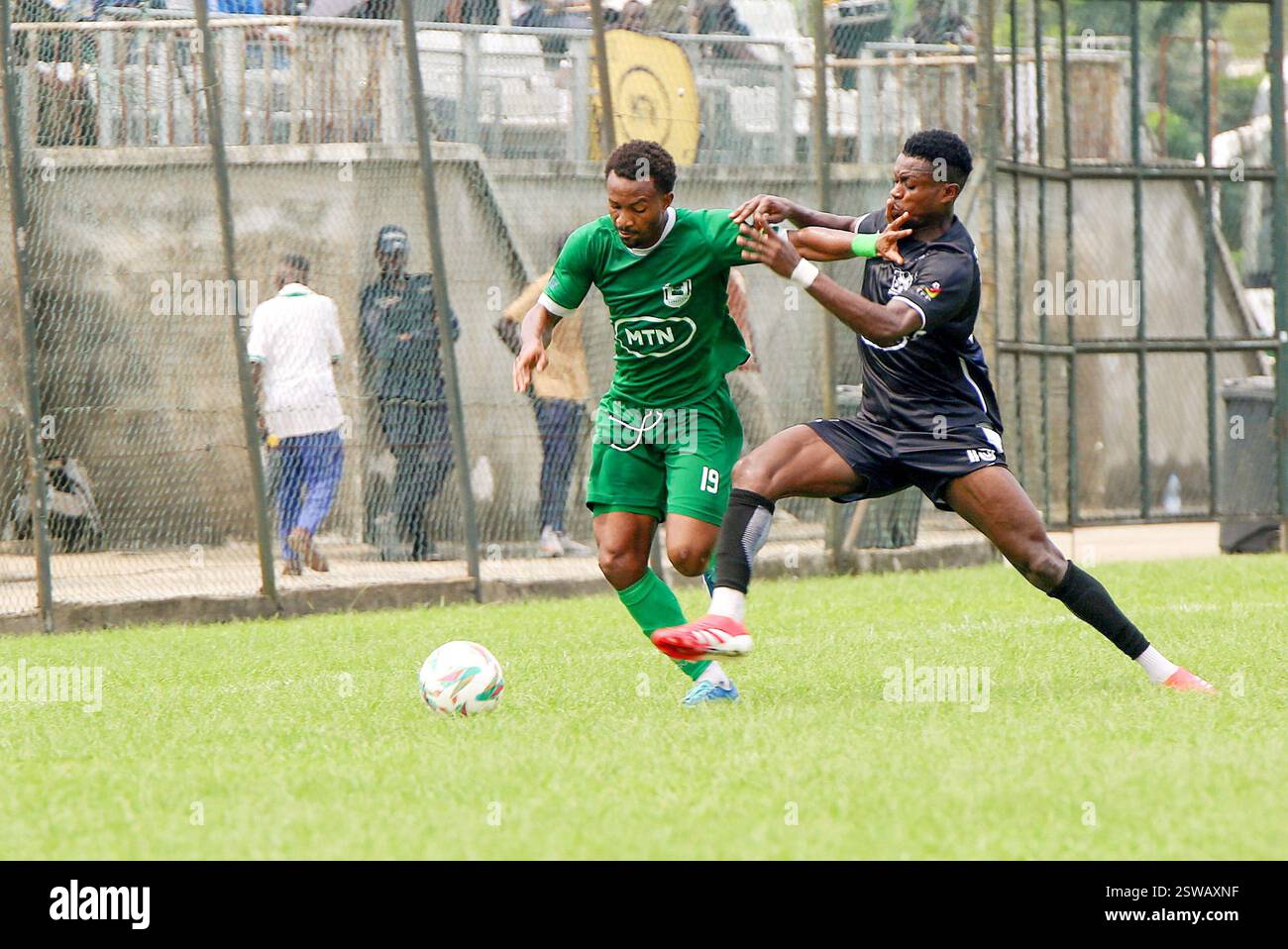 DOUALA, CAMEROON - FEBRUARY 19: Mahman Awalou Abdoulaye of Douala Union ...