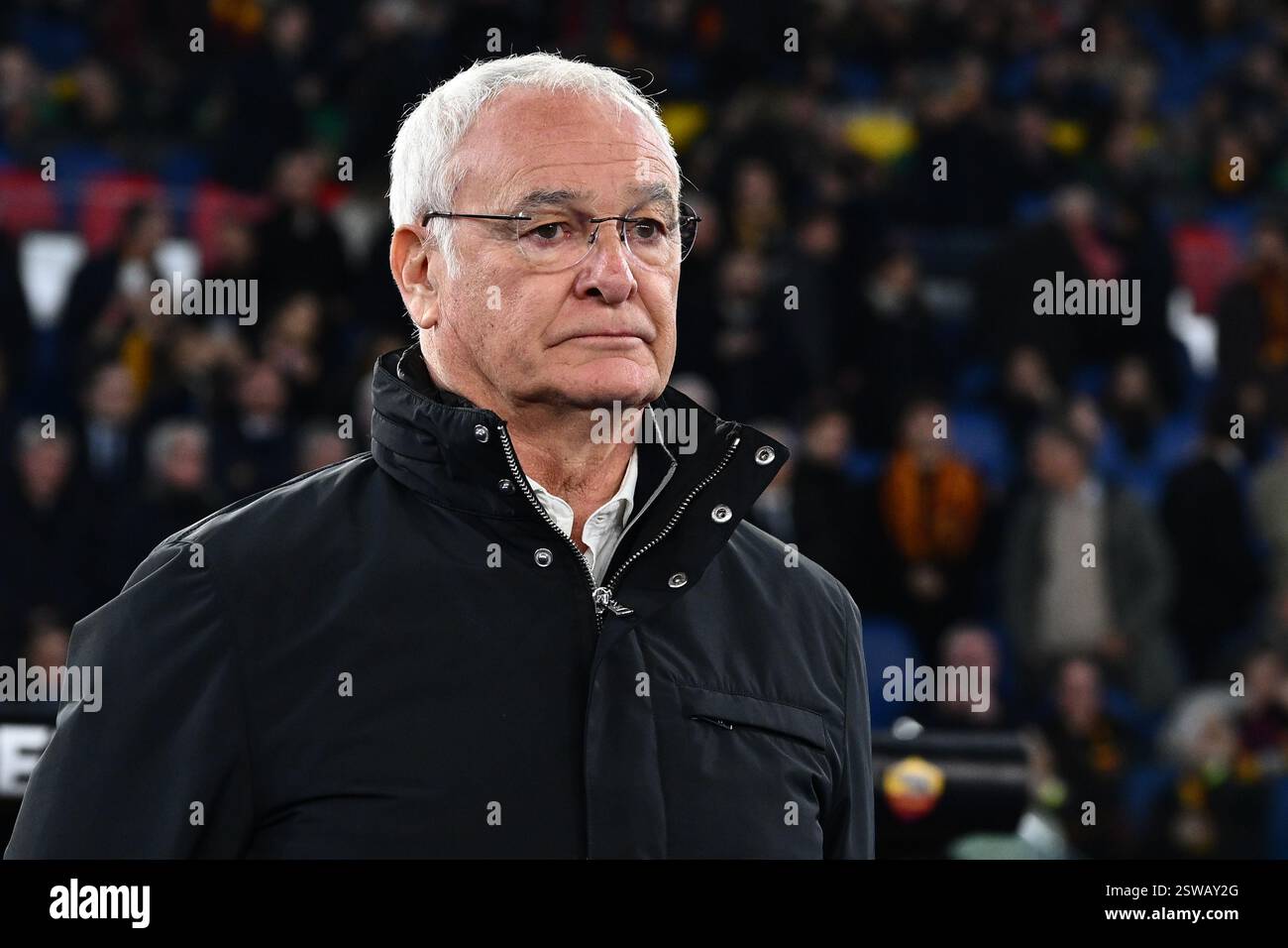 Claudio Ranieri coach of A.S. Roma participates in the 2024/25 UEFA ...