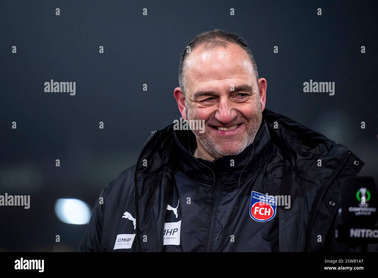 Frank Schmidt (FC Heidenheim, Trainer) beim TV Interview, GER, 1. FC ...