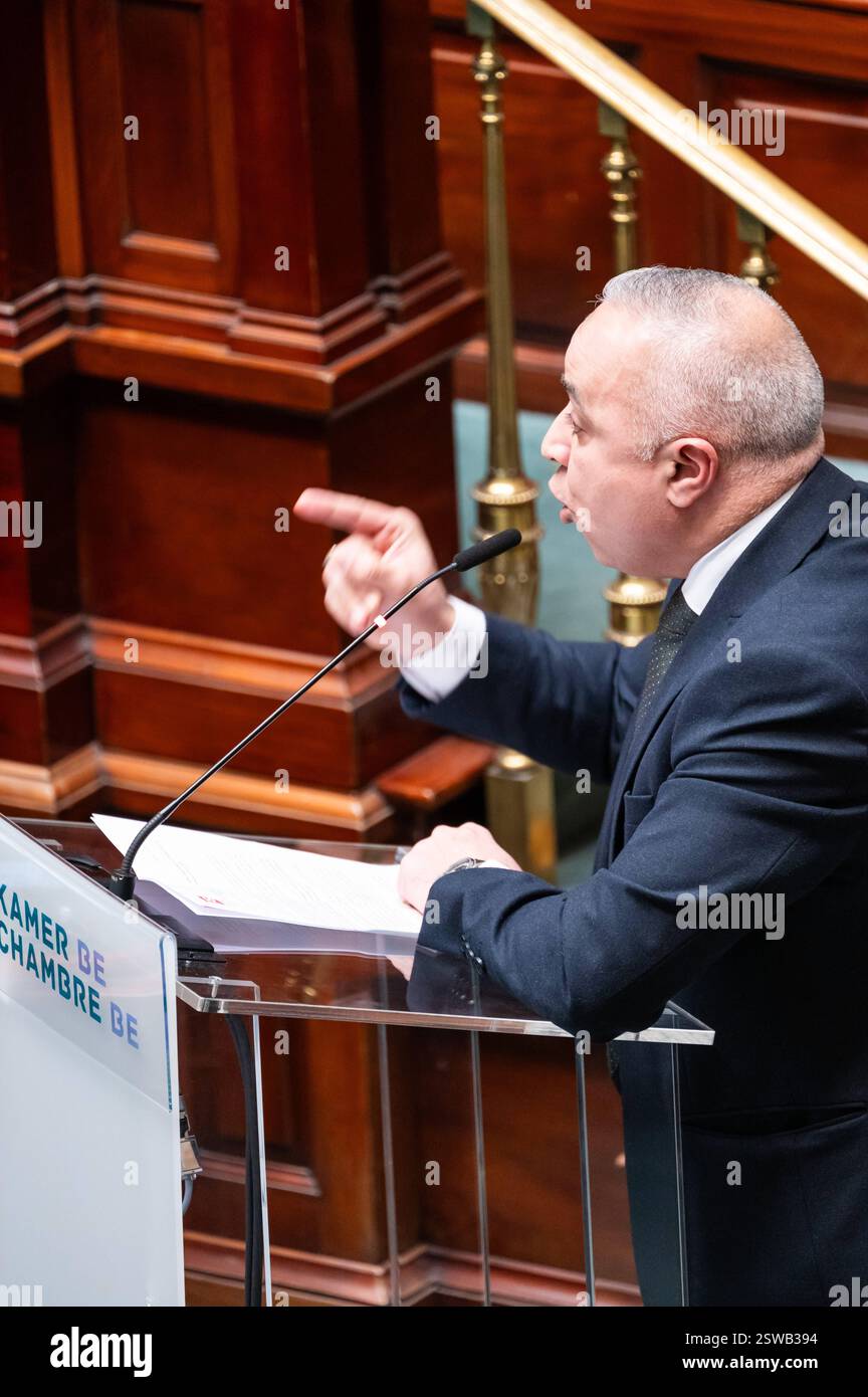 Ridouane Chahid PS at the plenary session of the Chamber at the federal ...