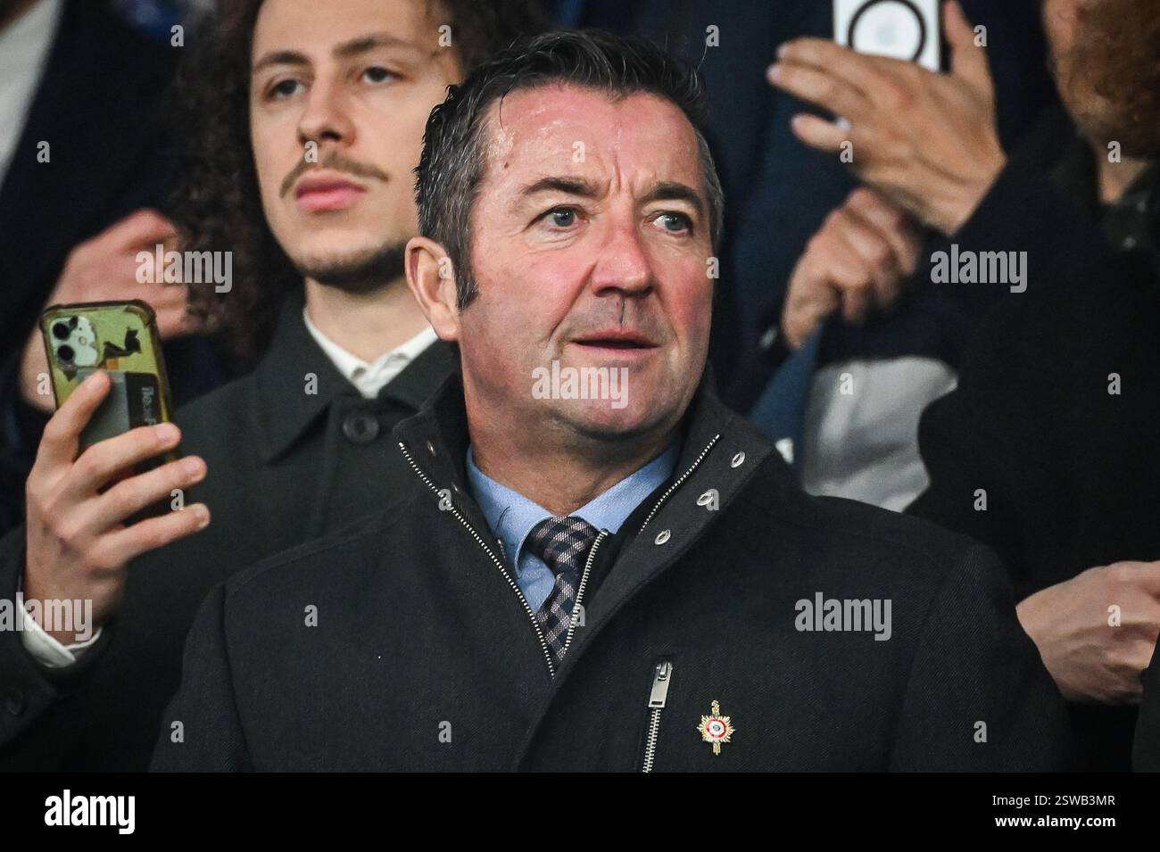 Paris, France, France. 19th Feb, 2025. Karl OLIVE during the UEFA ...