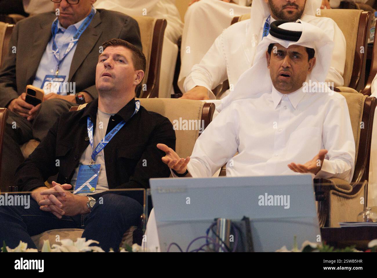 The President of the Qatar Tennis Federation Nasser al-Khelaifi and ...