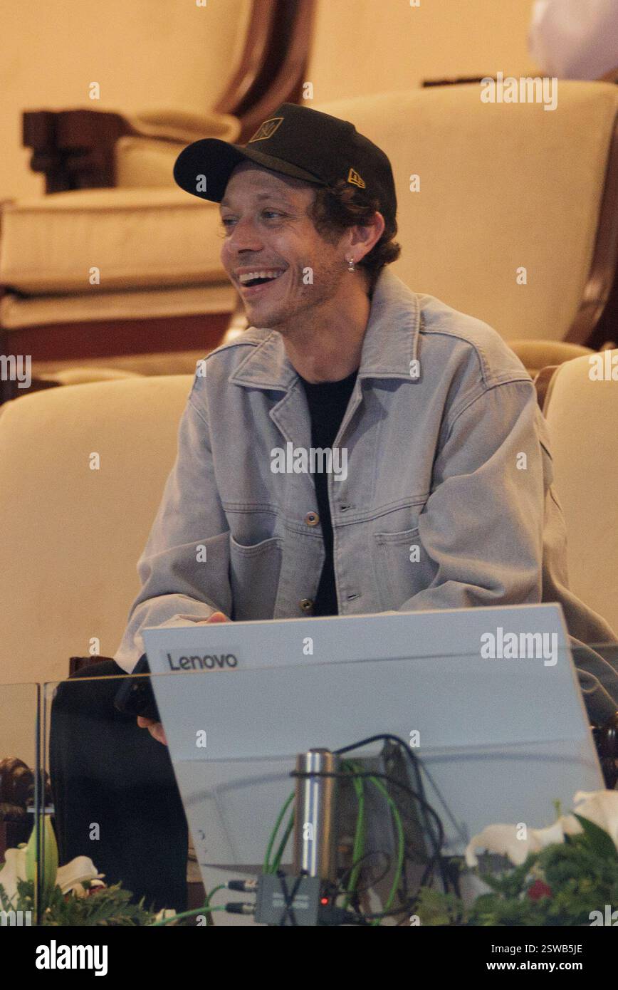 Valentino Rossi during the 2025 Qatar ExxonMobil Open, ATP 500 Tennis ...